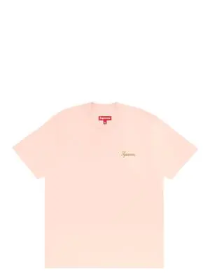 Supreme Washed Script Short-sleeve Top - Pink