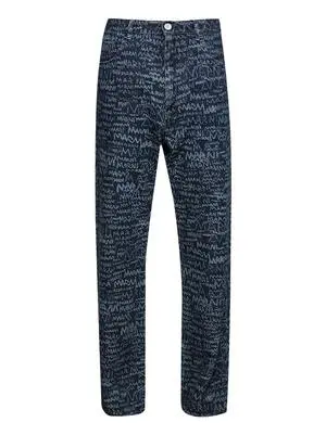 Marni Lasered Straight Leg Jeans - Blue