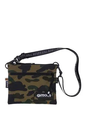 A BATHING APE X Outdoor Products 1st Camo Mini Shoulder Bag - Green