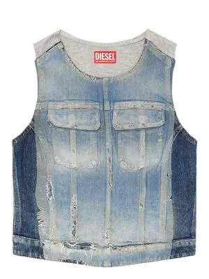 DIESEL® De-benedicta-s Denim Top - Blue