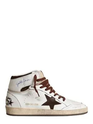 GOLDEN GOOSE Sky Star High Sneakers - White