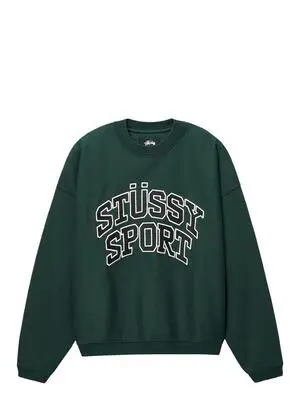 StÜssy Sport Relaxed Oversized Crew - Green