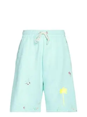 Palm Angels Painted Sweatshort - Green