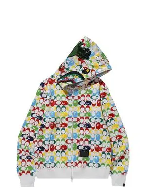 A BATHING APE X Coach Shark Zip Hoodie - Multicolor