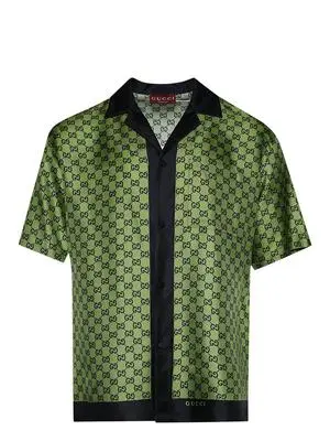 Gucci Disco Bowling Shirt - Blue