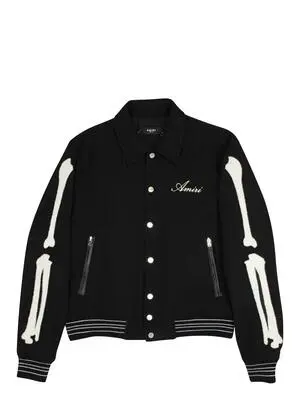 Amiri Bones Varsity Jacket - Black