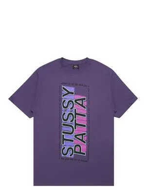 StÜssy X Patta 'what It Is To Be Will Be' Tee - Purple
