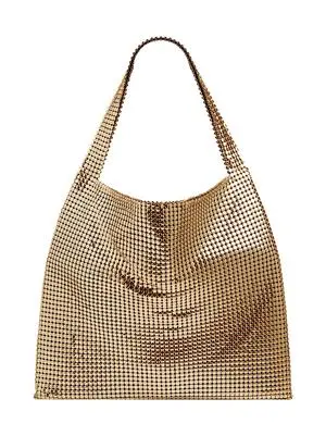 Rabanne Pixel Metallic Tote - Gold