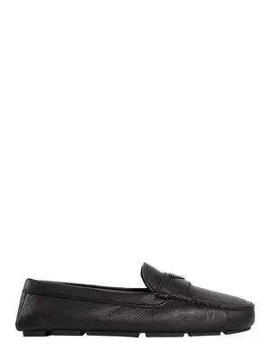 Prada Leather Driver Loafer - Black