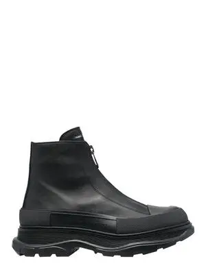 Alexander McQueen Tread Slick Zip Boots - Black