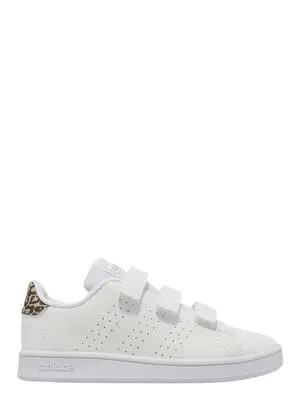 Adidas Advantage J Leopard Sneakers - White