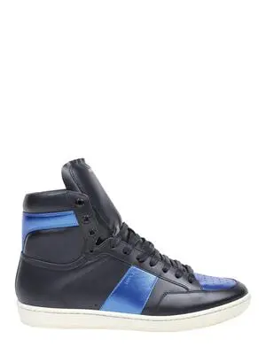 Saint Laurent Sl-10 High-top Sneakers - Black