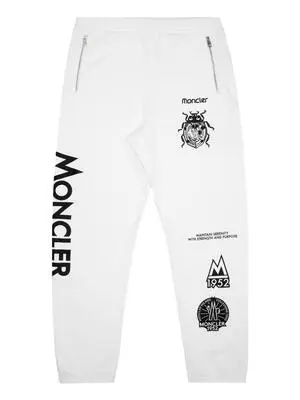 Moncler Jersey Bottoms - White