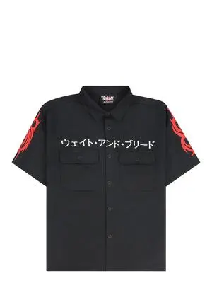 PLEASURES Bleed Work Shirt - Black