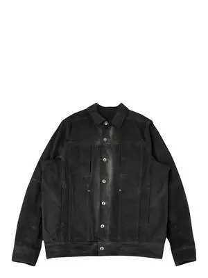 Rick Owens Denim Lido Work Jacket - Grey