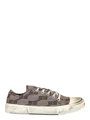 Balenciaga Paris Low 'bb Monogram' Sneakers - Grey