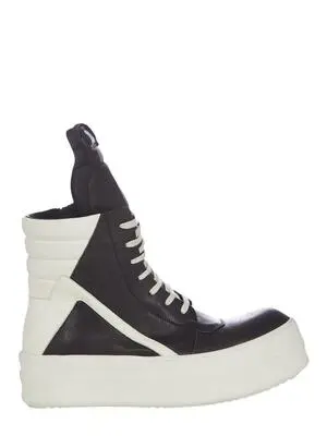 Rick Owens Mega Bumper Geobasket High-top Sneakers - Black