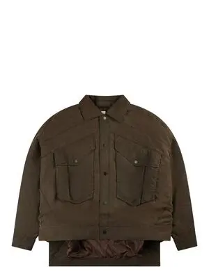 FENG CHEN WANG Deconstructed Cargo Jacket - Brown