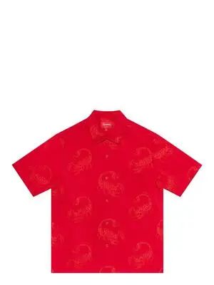 Supreme Scorpion Jacquard Shirt - Red