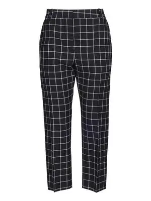 Marni Wool Check Pant - Black