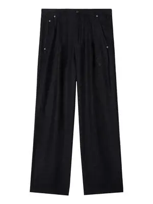 Off-White Wide Leg Trousers - Black