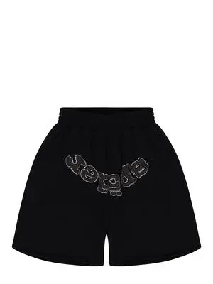 SP5DER Aop Web V2 Sweatshort - Black