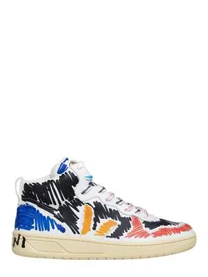 VEJA X Marni V-15 High Scribble Sneakers - Multicolor