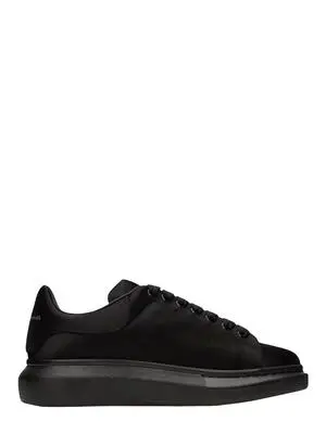 Alexander McQueen Oversized Satin Sneakers - Black