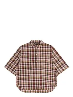 WILLY CHAVARRIA Hacienda Short-sleeve Shirt - Brown