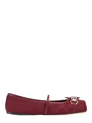 Gucci Horsebit Ballet Flat - Red