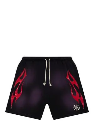 HELLSTAR Flame Shorts - Black