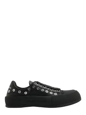 Alexander McQueen Deck Plimsoll Sneakers - Black