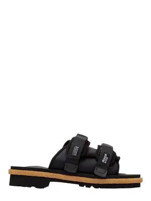 Moncler Suicoke X Moto Mountain Slides - Black