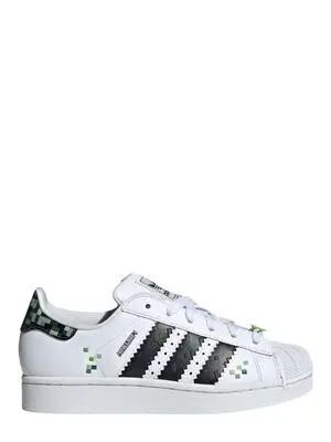 Adidas Minecraft X Superstar 2 J 'creeper' Sneaker - White