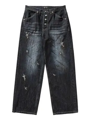 THUG CLUB Burn Down Denim Pants