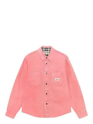 StÜssy Heavy Washed Canvas Shirt - Pink