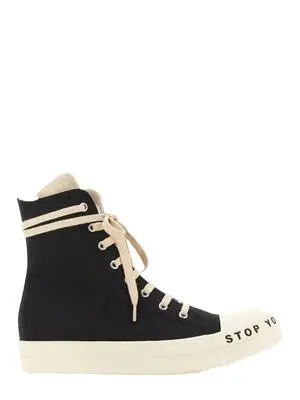 Rick Owens High 'stop Your Breath - Black