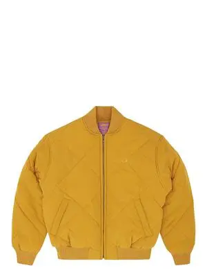CORTEIZ Olde English Quilted Bomber Jacket - Yellow