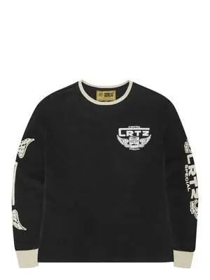 CORTEIZ Gasolina Waffle Long-sleeve Shirt - Black