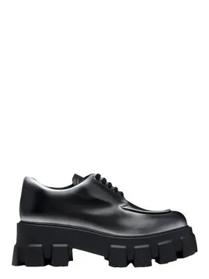 Prada Wmns Monolith Lace Up 'black Ombre - Silver