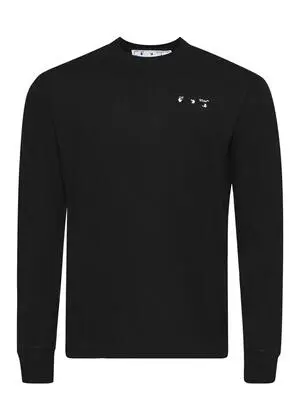 Off-White Caravag Paint Skate Long-sleeve Tee - Black