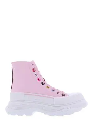 Alexander McQueen Tread Slick High-top Sneakers - Pink