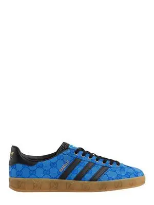 Adidas X Gucci Gazelle Gg Monogram Sneakers - Blue