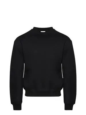 Dries Van Noten Back Zip Crewneck Sweatshirt - Black
