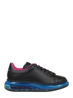 Alexander McQueen Oversized Sneakers With Clear Sole - Black