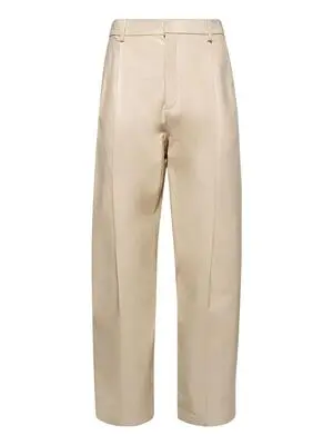 Marni Pleated Wide-leg Trousers - Tan