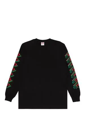 Supreme Strawberries Long-sleeve Tee - Black