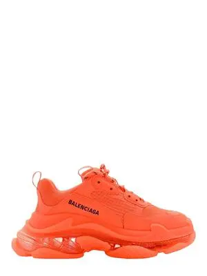 Balenciaga Triple S Sneaker With Clear Sole Orange