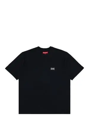 Supreme Warm Up Washed Short-sleeve Top - Black