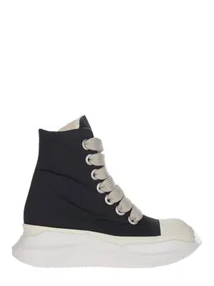 Rick Owens Jumbo Laced Abstract High-top Sneakers - Black